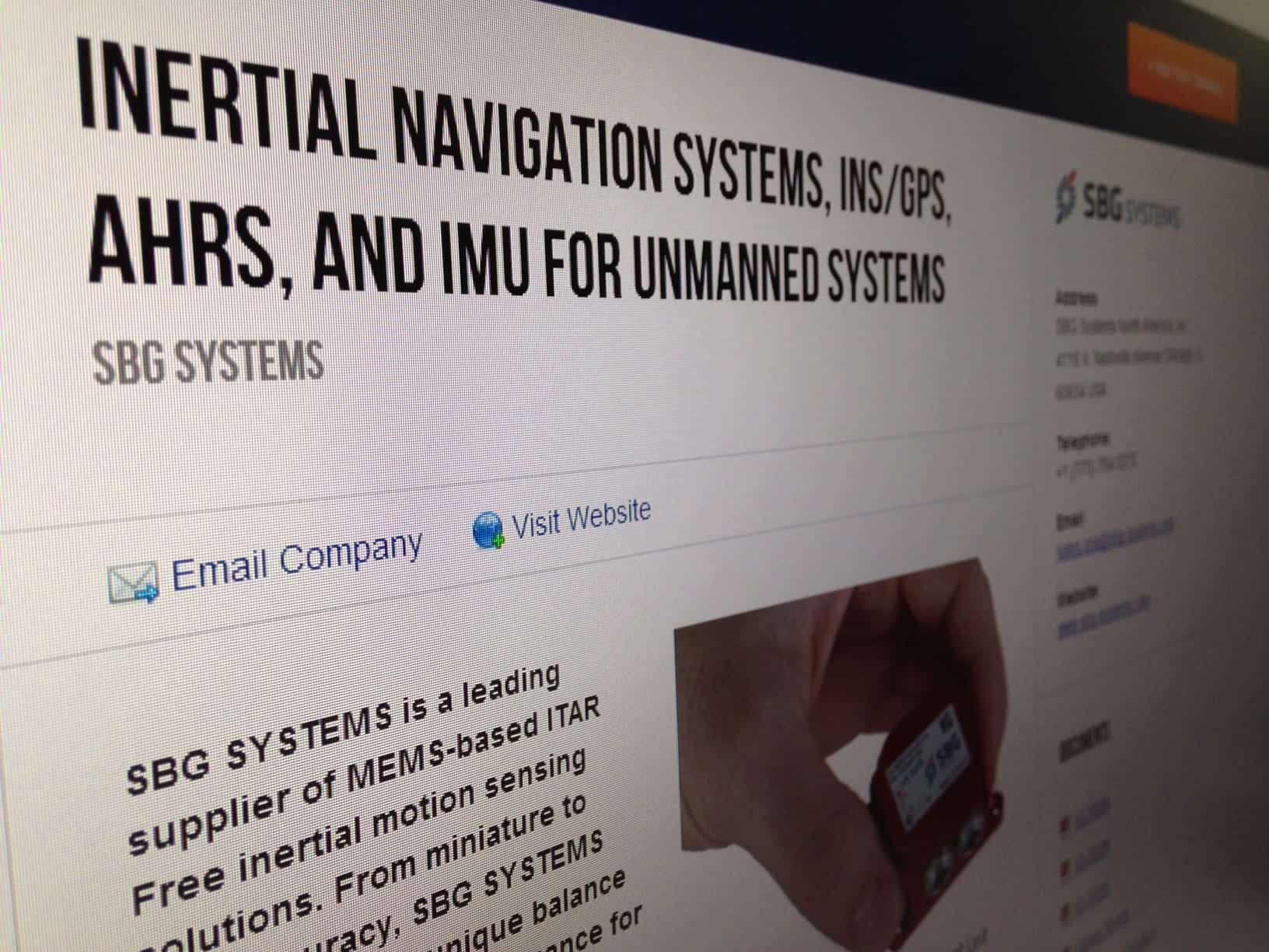 New UST Profile: SBG Systems - Inertial Navigation Systems, INS/GPS ... New UST Profile: SBG Systems - Inertial Navigation Systems, INS/GPS ...