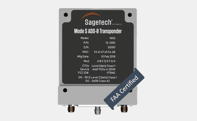 FAA Certifies Sagetech’s MXS Mode S Micro Transponder | UST