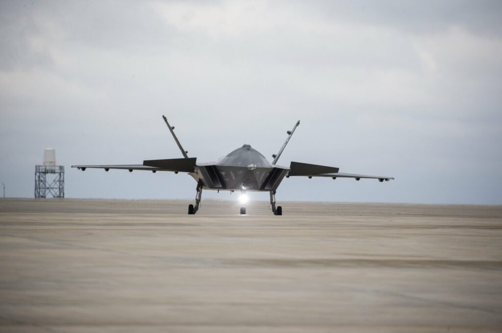 Supersonic drone fighter store