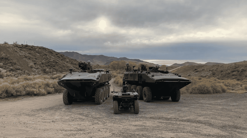 Manned-Unmanned Teaming Tested with Amphibious Combat Vehicle | UST Manned-Unmanned Teaming Tested with Amphibious Combat Vehicle | UST