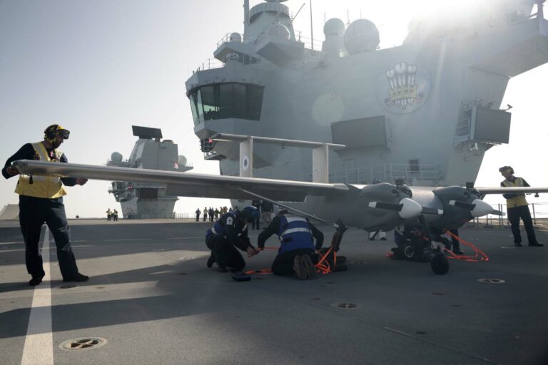 UAS Lands on Royal Navy Carrier at Sea | UST