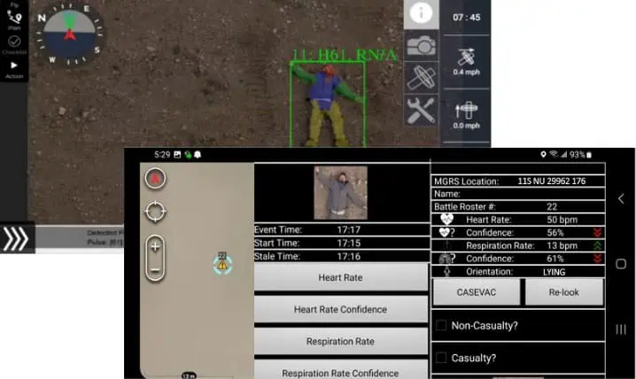 AIMS | Remote location, characterization and monitoring of human casualties